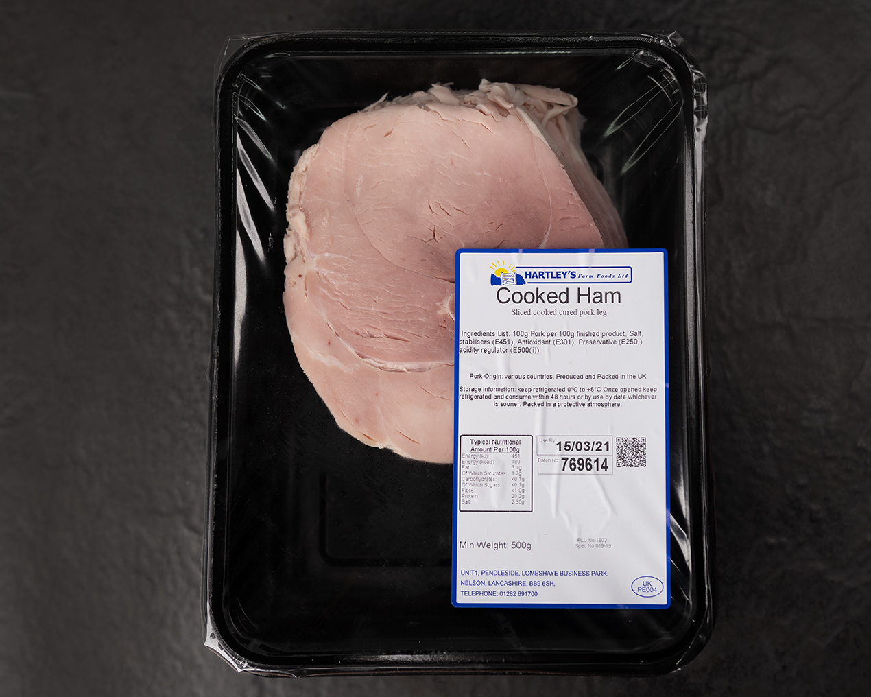 Sliced Farmhouse Ham 500g - meat2u